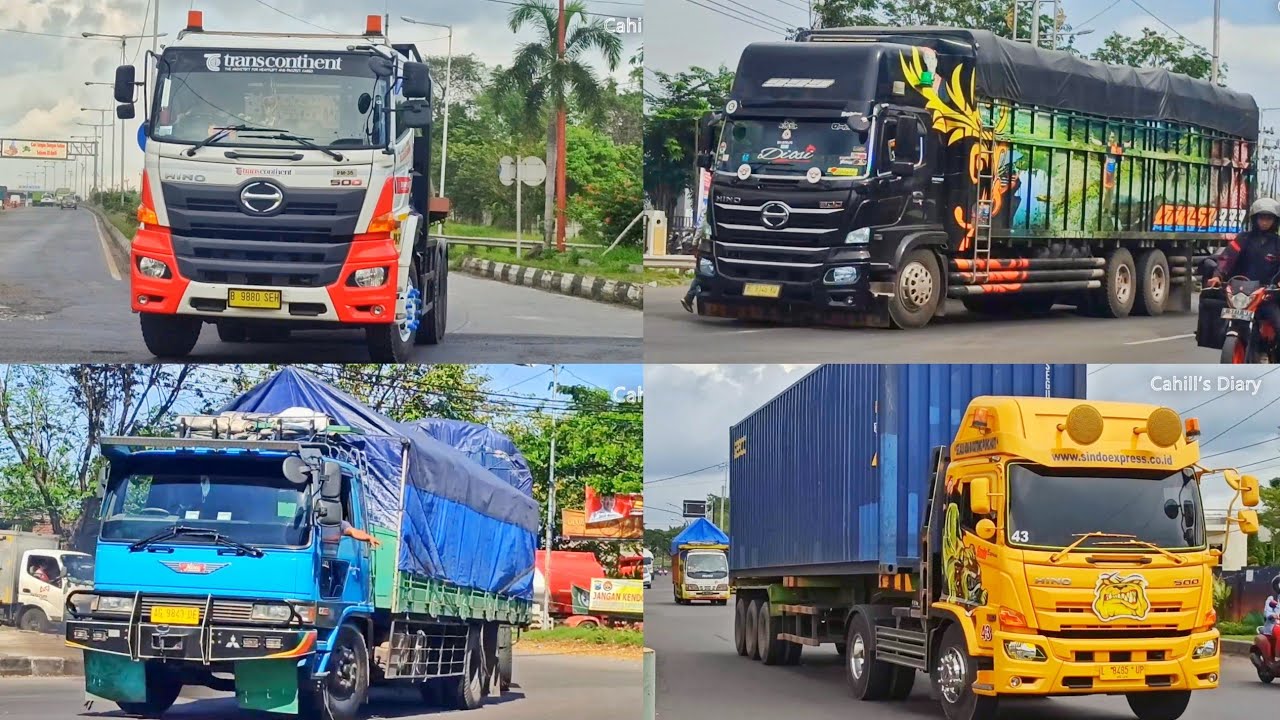 Kompilasi Truck Hino Ranger Pt. 2 • Hino Built Up, Tandem, Tractor Head ...