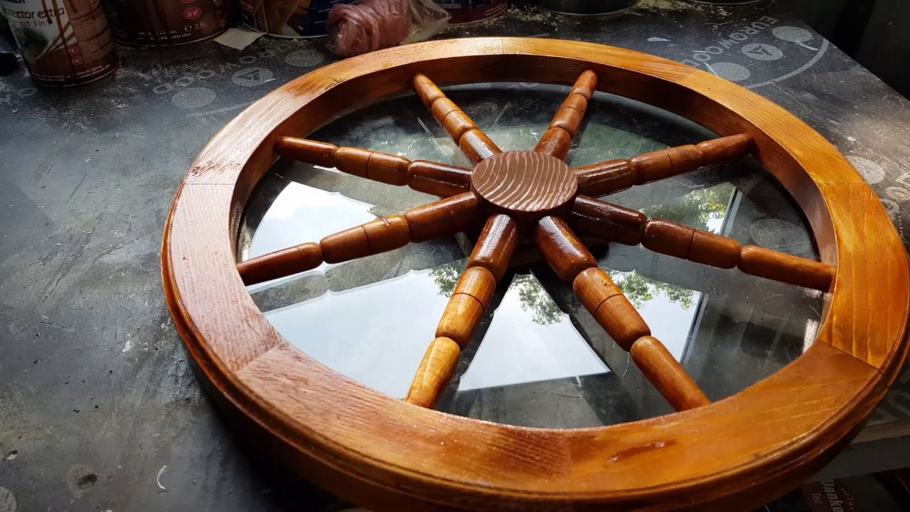 Fereastra rotunda din roata de car rustic - YouTube