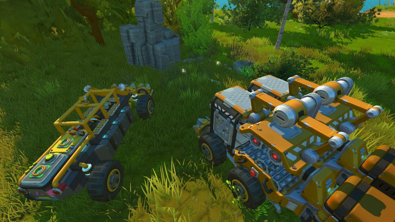 Starting The Rock Harvester | Scrap Mechanic - YouTube