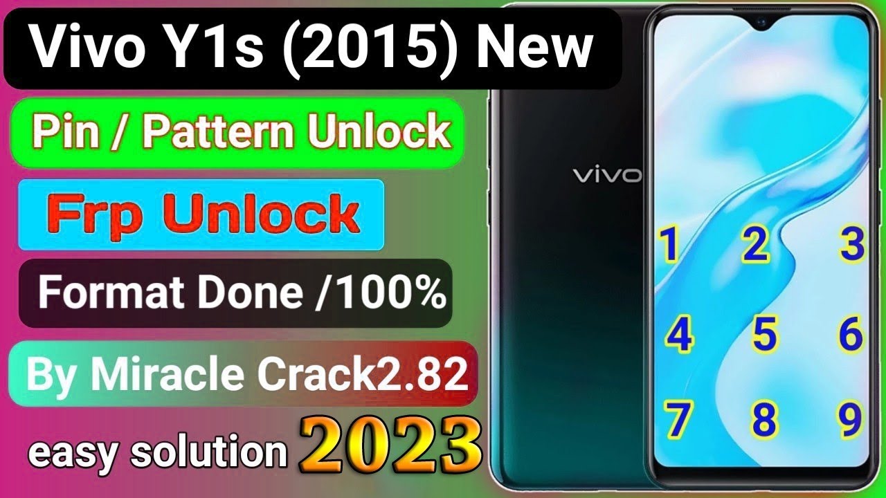 VIVO Y1s (2015) PATTERN/PIN/GOOGLE FRP UNLOCK BY MIRACLE TOOL 2.82 ...