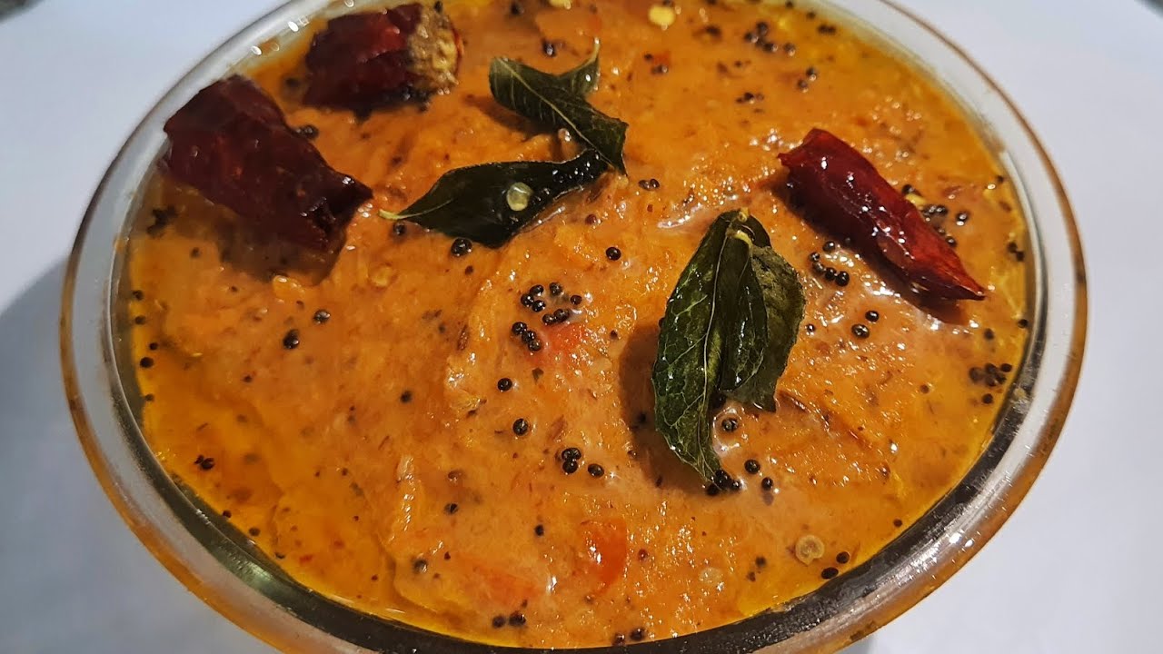 South Indian red chutney| Pyaz tamatar ki chutney| Onion tomato chutney ...