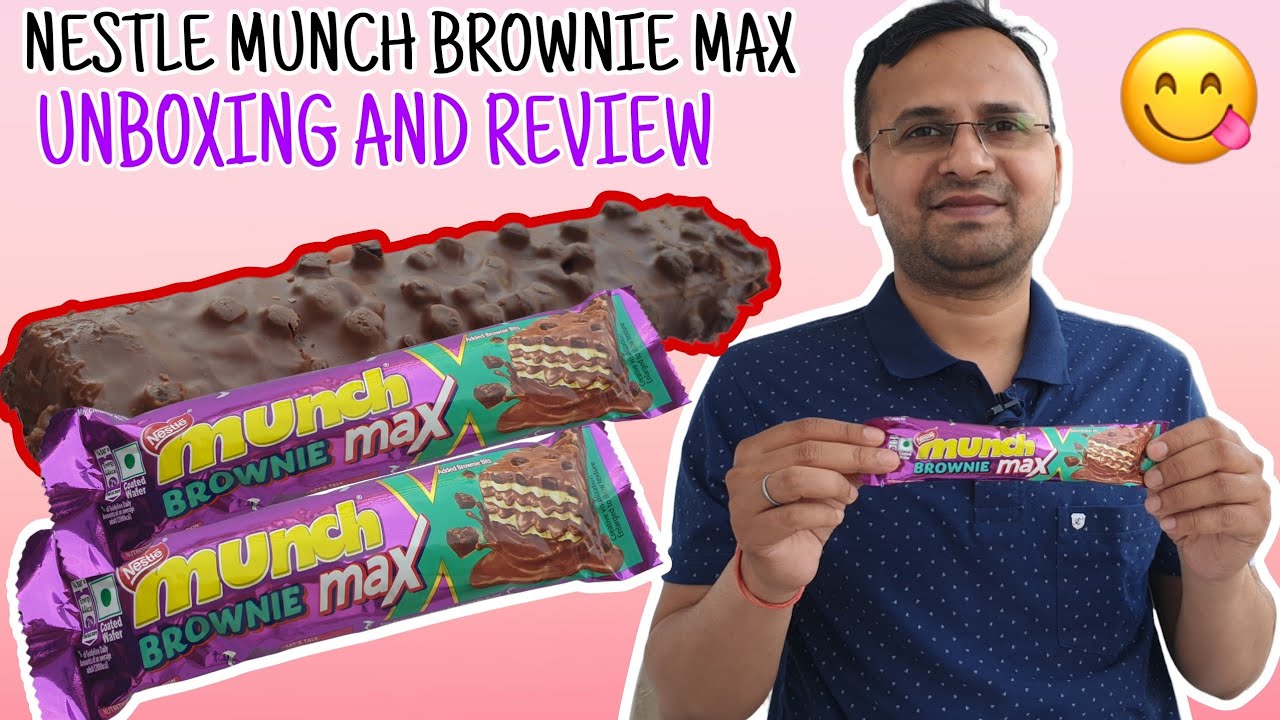 How to unbox Nestle Munch Brownie Max | Quick Review in my style - YouTube
