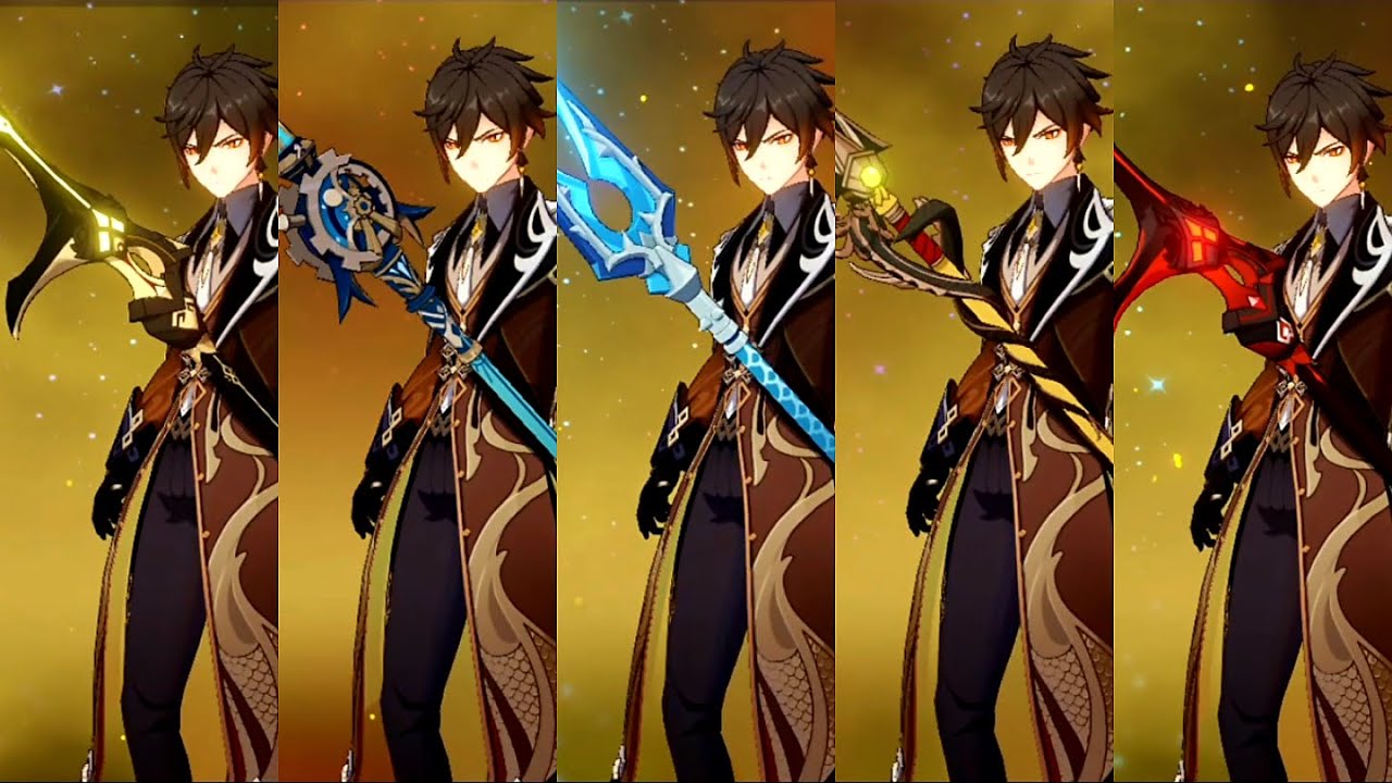 THE BEST 4 star polearm for nuke Zhongli build | Genshin Impact Guide ...