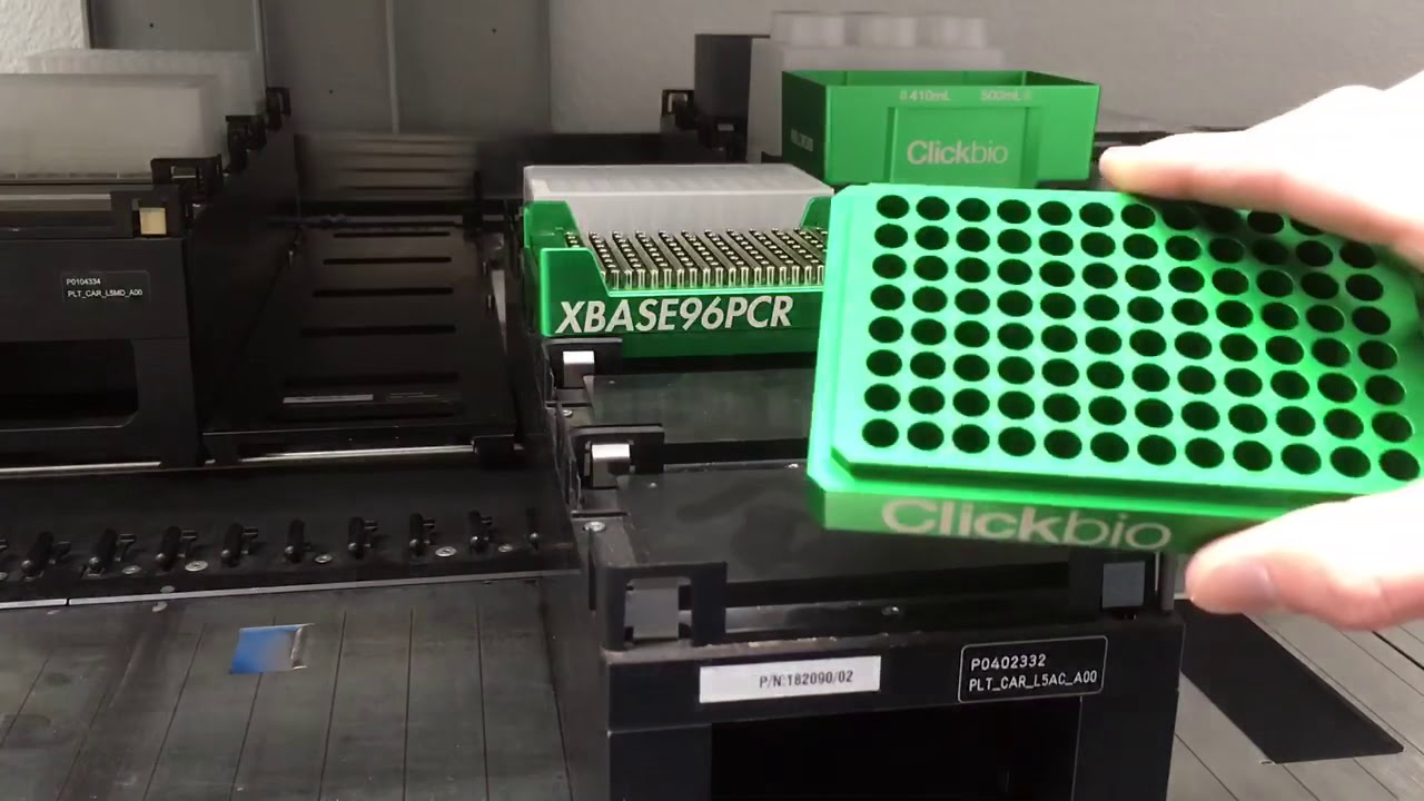 Testing PCR base plate on Hamilton STAR - YouTube