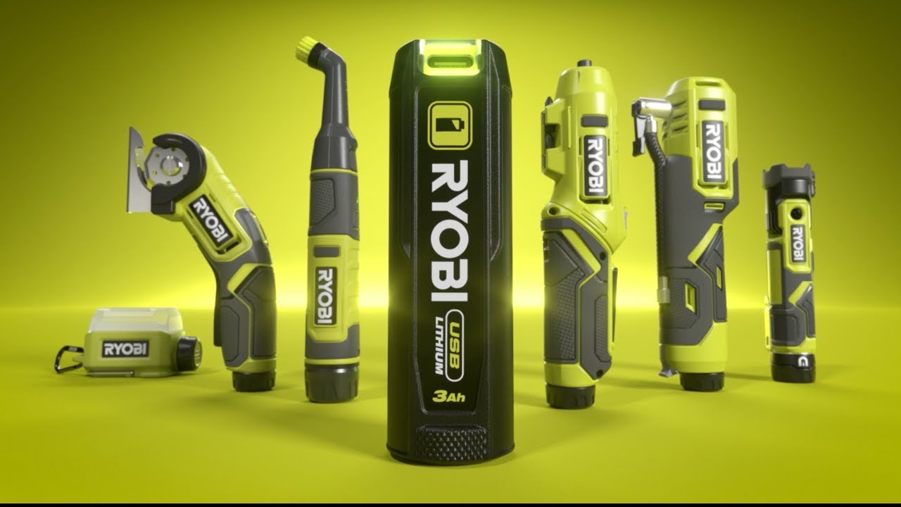 The RYOBI USB Lithium System - YouTube