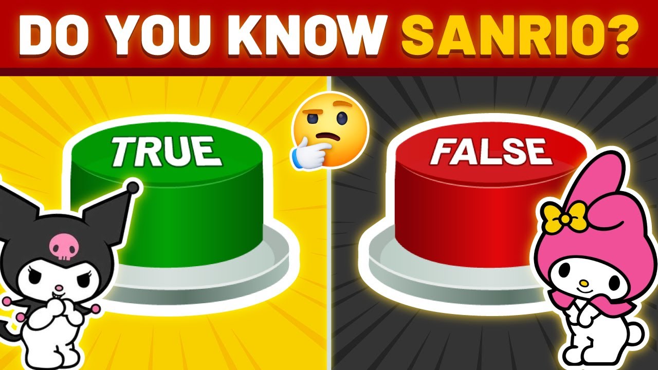 Choose one button quiz true or false sanrio character - Sanrio Quiz ...