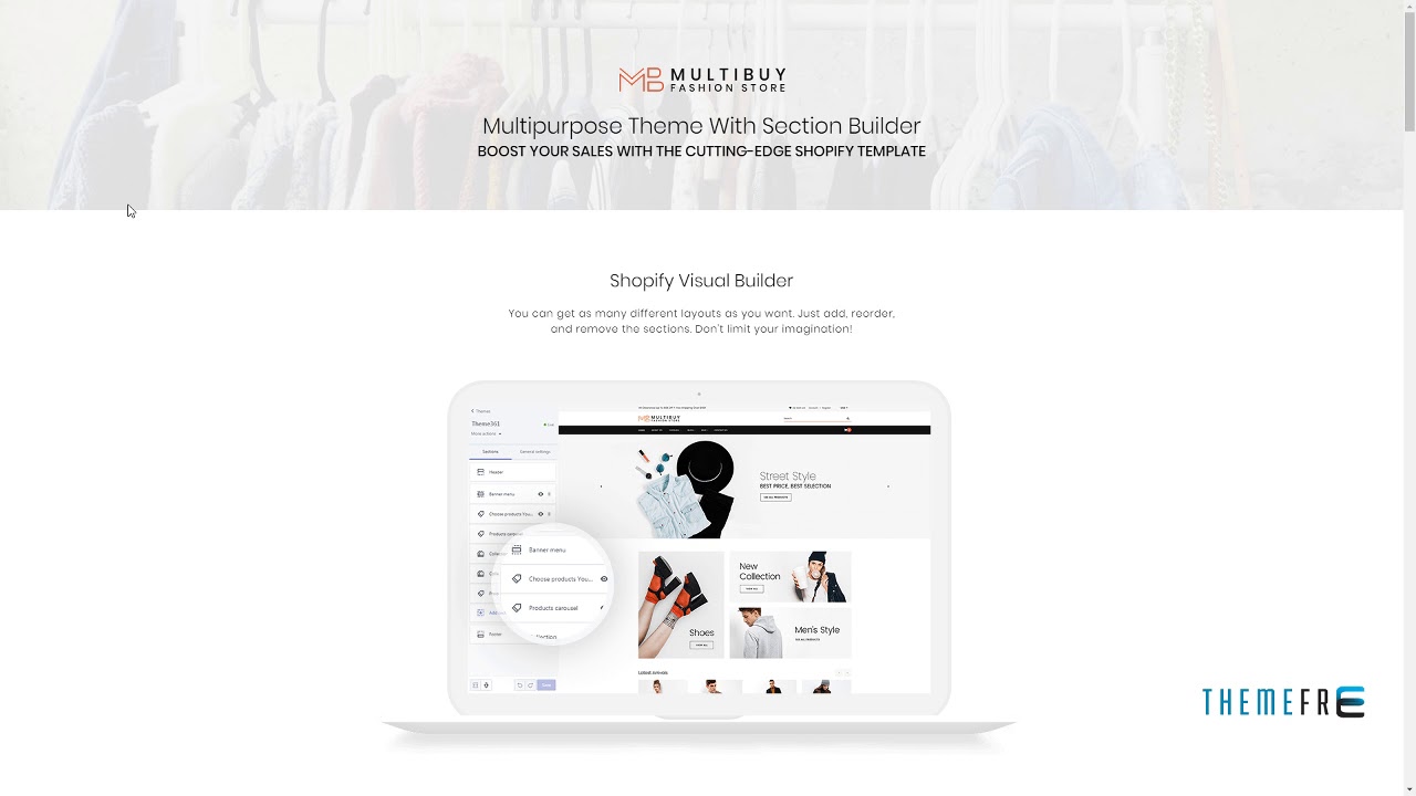 Multibuy - Multipurpose Shopify Theme with Section Builder Bim - YouTube