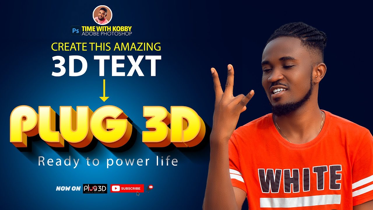 ADOBE PHOTOSHOP TUTORIAL | HOW TO CREATE A 3D TEXT - YouTube