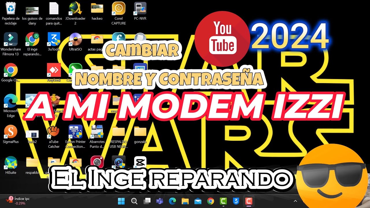 cambiar nombre y contraseña a mi modem izzi 2024 - YouTube