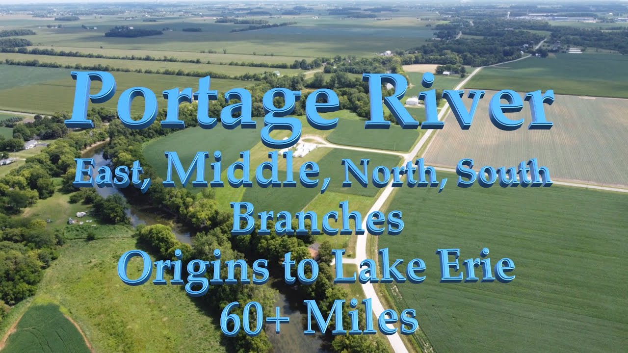 Portage River Branches Aerial ( PTXVI ) - YouTube