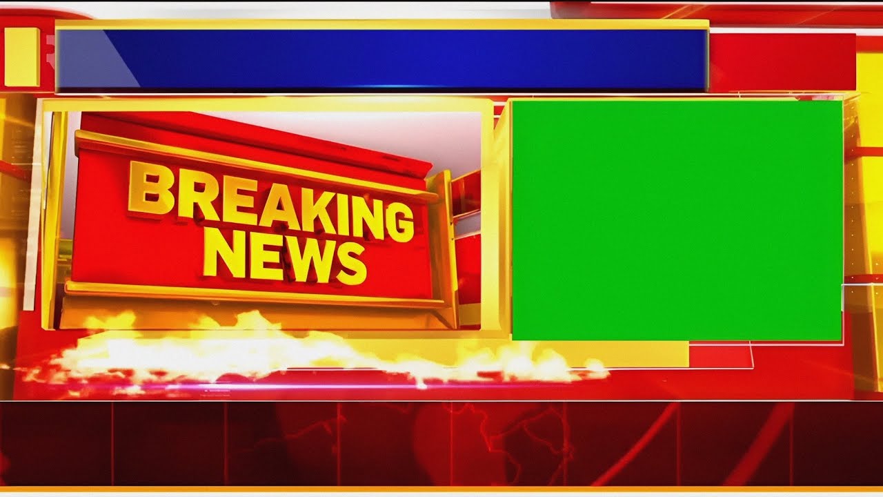 Double Windows News Frame Green screen Breaking - YouTube