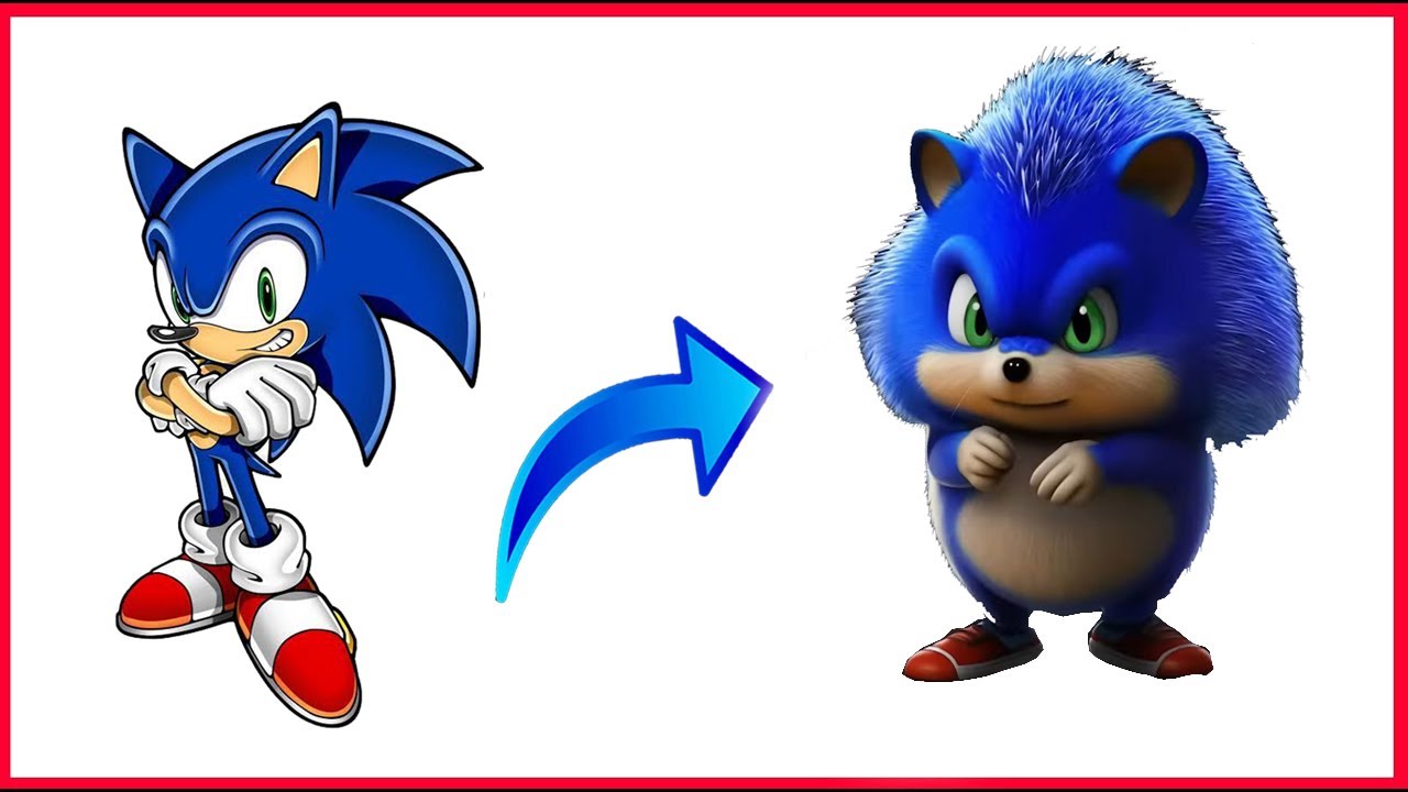 SONIC the Hedgehog CHARACTERS as HAMSTERS - YouTube