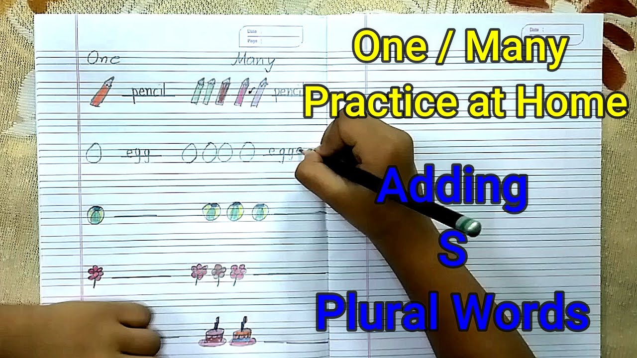 Plural Words by Adding S | One / Many for UKG / Class-1 | First Step of ...