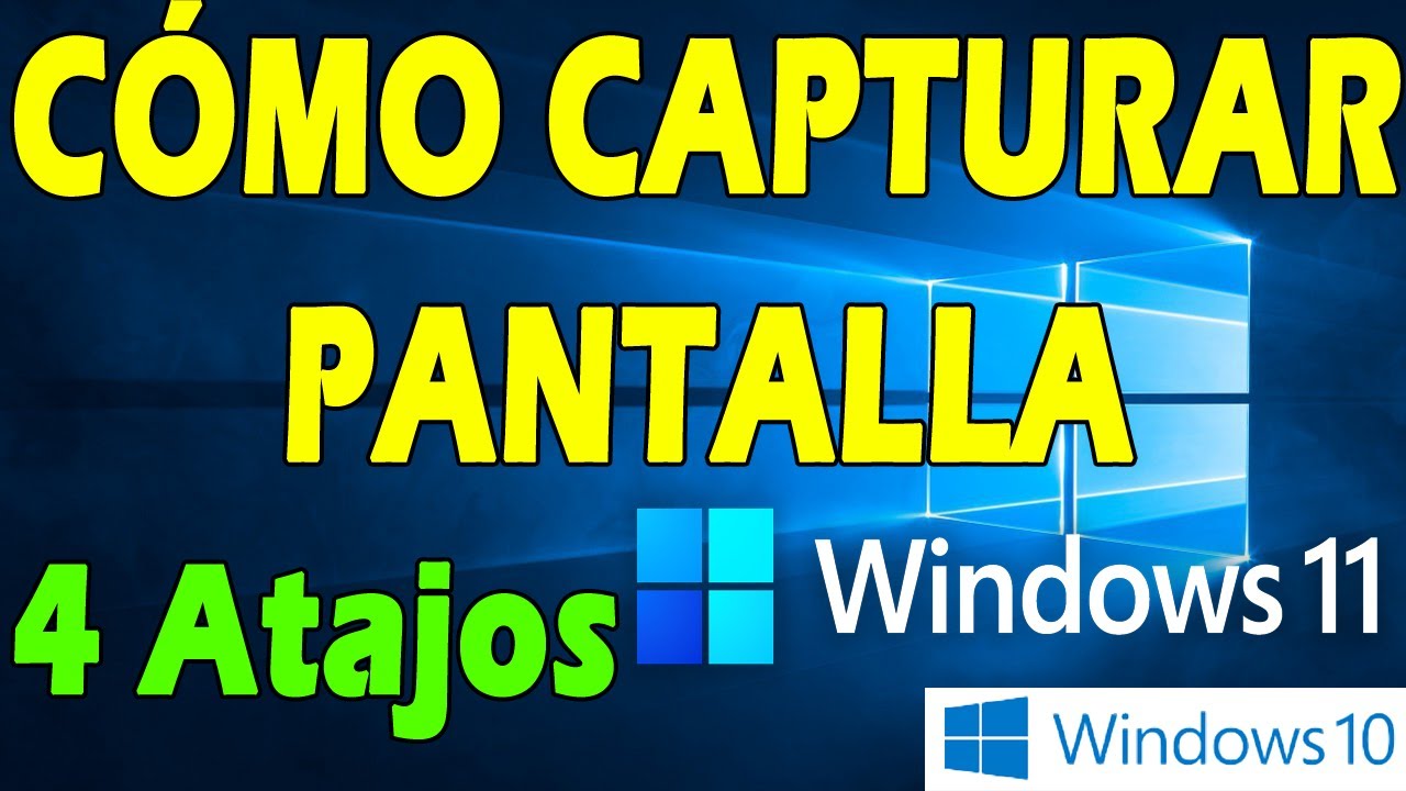 COMO HACER CAPTURA DE PANTALLA EN WINDOWS 11 y 10 🚀 Capturar Pantalla de mi PC 4 ATAJOS - YouTube
