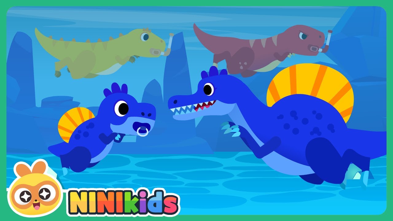 Find Mommy Dinosaur! | Baby Spinosaurus | Police Rescue | Dinosaur ...