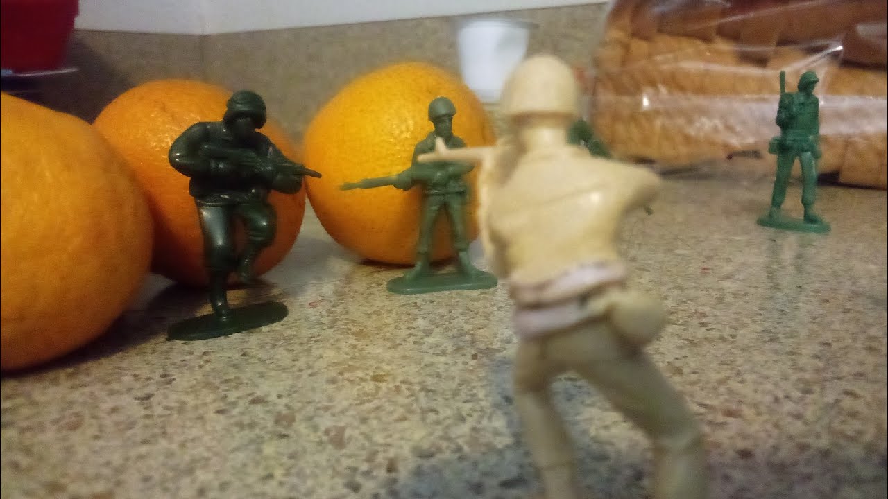Slapping competition (Army Men Stop Motion) - YouTube