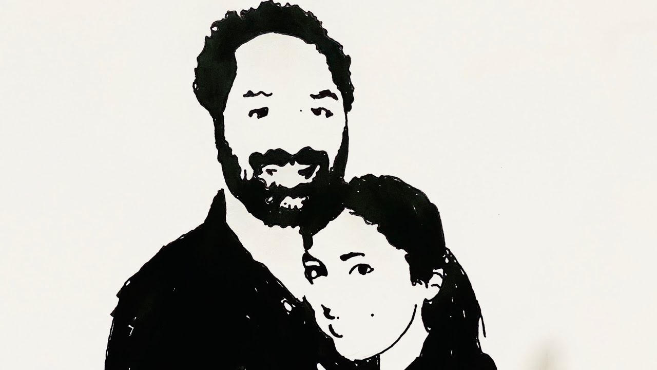 Fahad fasil|Nazriya nazim | drawing|sketch - YouTube