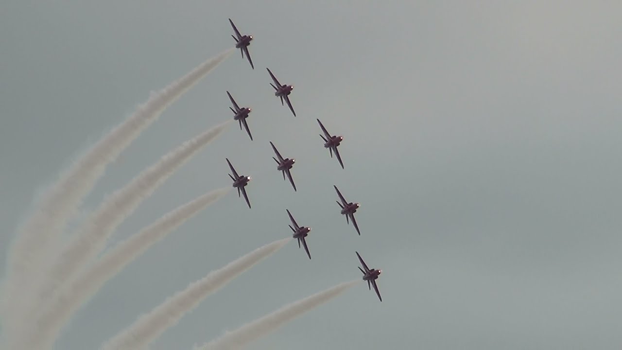 The Red Arrows at Jersey 12th September 2013 - YouTube