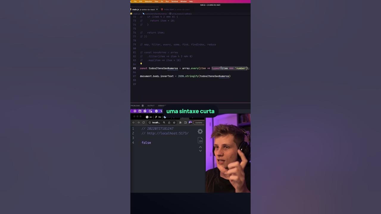 Every & Some - Arrays no JavaScript - YouTube