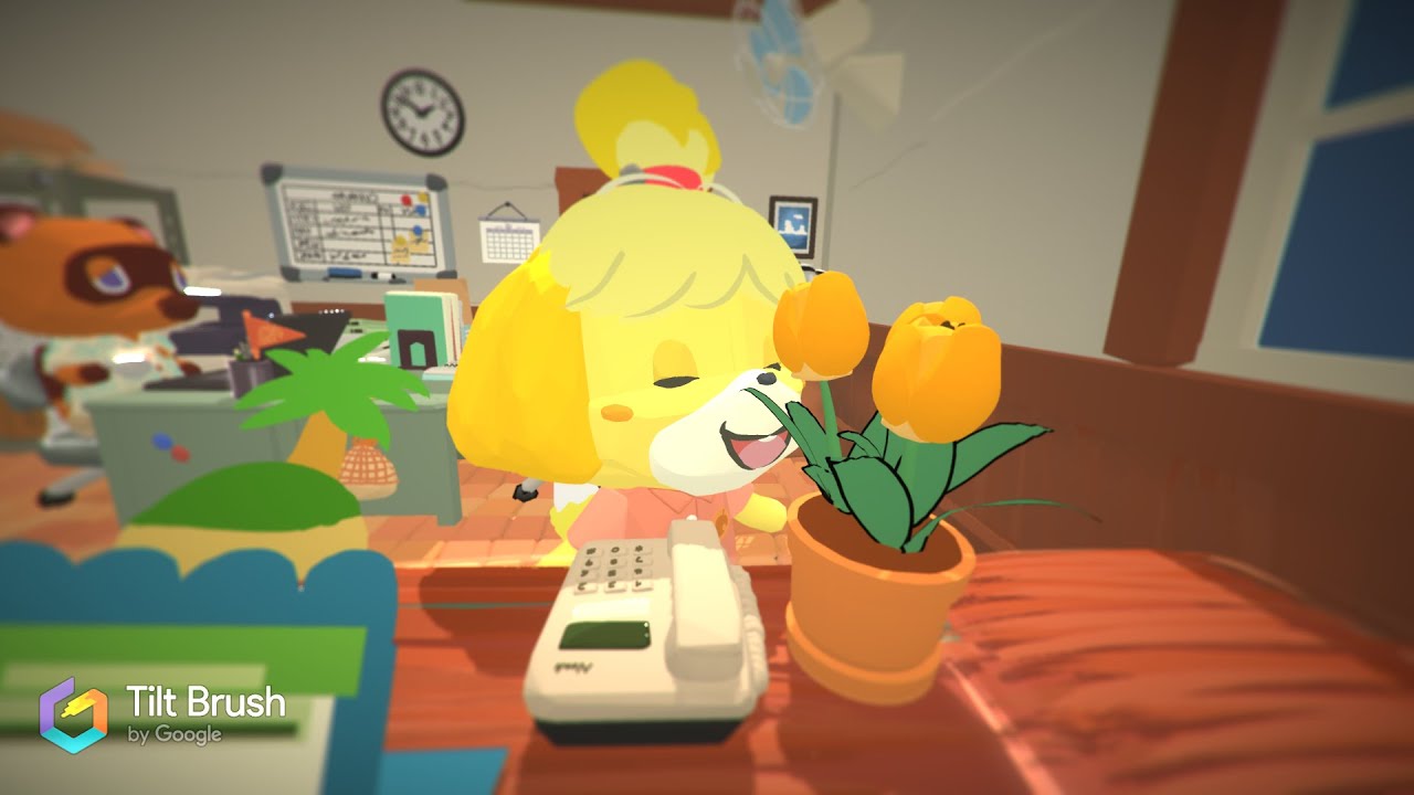 [VR Painting] Animal Crossing from the first-person perspective - YouTube