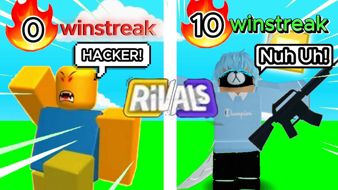 Speedrunning to 10 WINSTREAK on Roblox Rivals! - YouTube