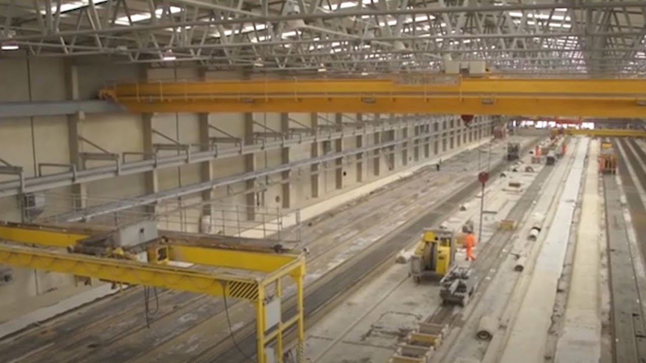 Oranmore Precast's Hollowcore Flooring Plant Tour - YouTube