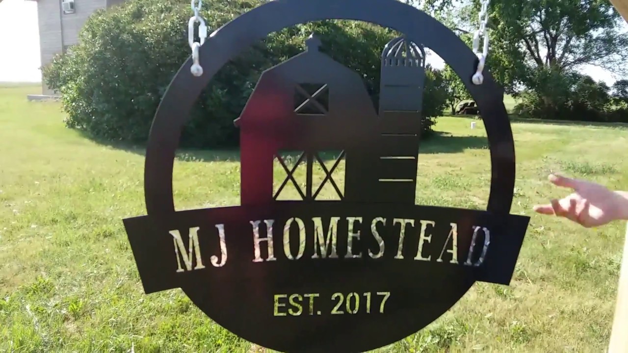 New Homestead Sign!!! Finally!!!! - YouTube