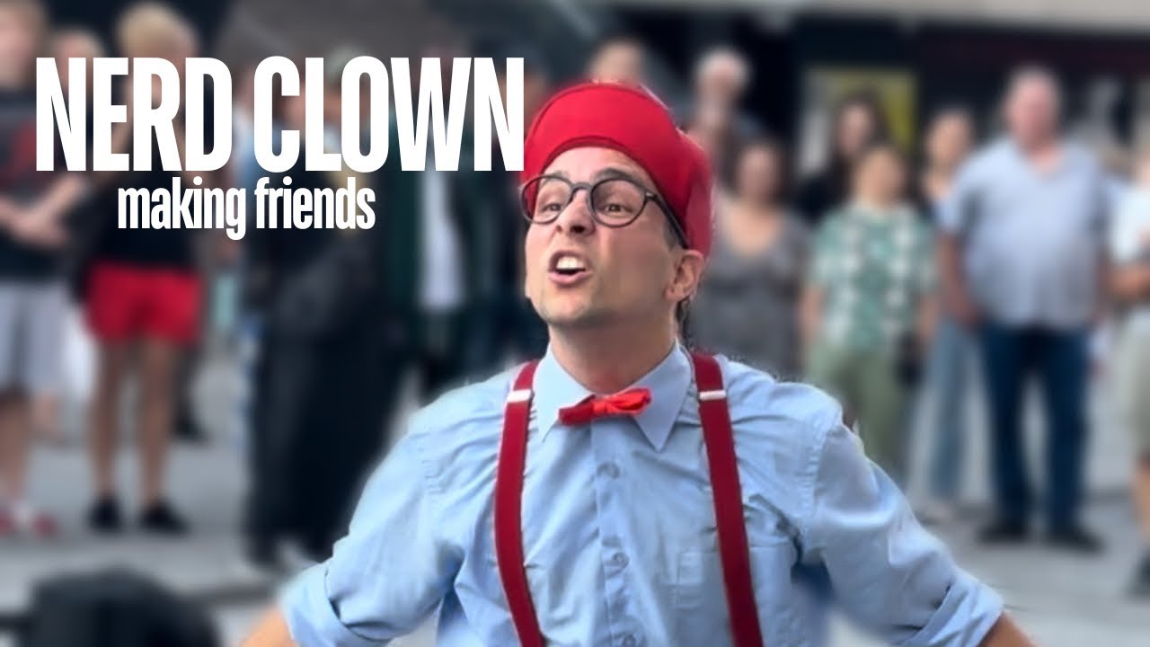 Nerd Clown Making Friends in Montreal 2024 - YouTube