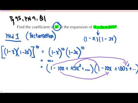 Binomial Thm for specific terms 2 - YouTube