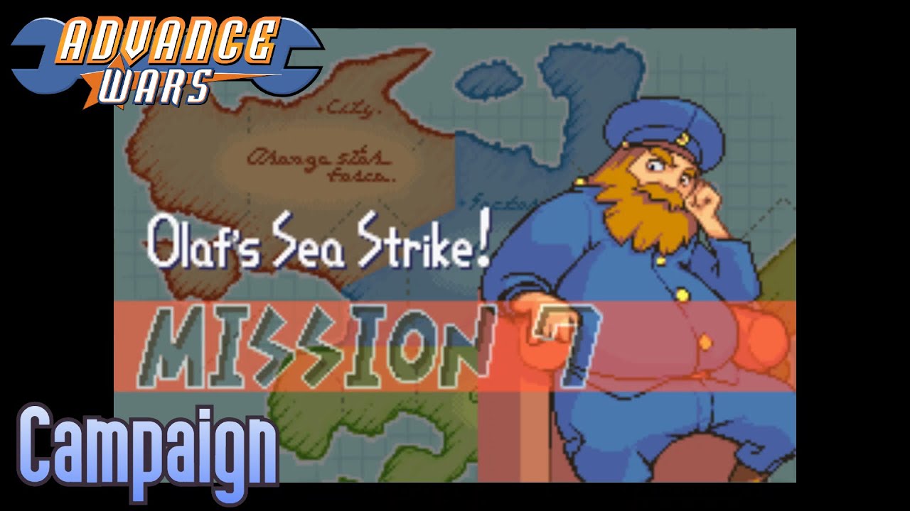 Advance Wars - Campaign - Mission 7 - Olaf's Sea Strike! - YouTube