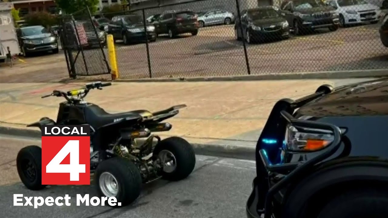 1 taken into custody after crashing ATV into Detroit police cruiser ...