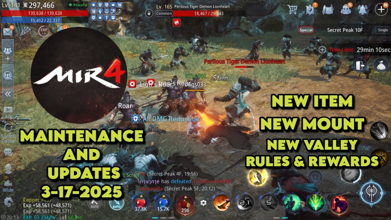 MIR4 - Maintenance and Updates 3-17-2025 - YouTube