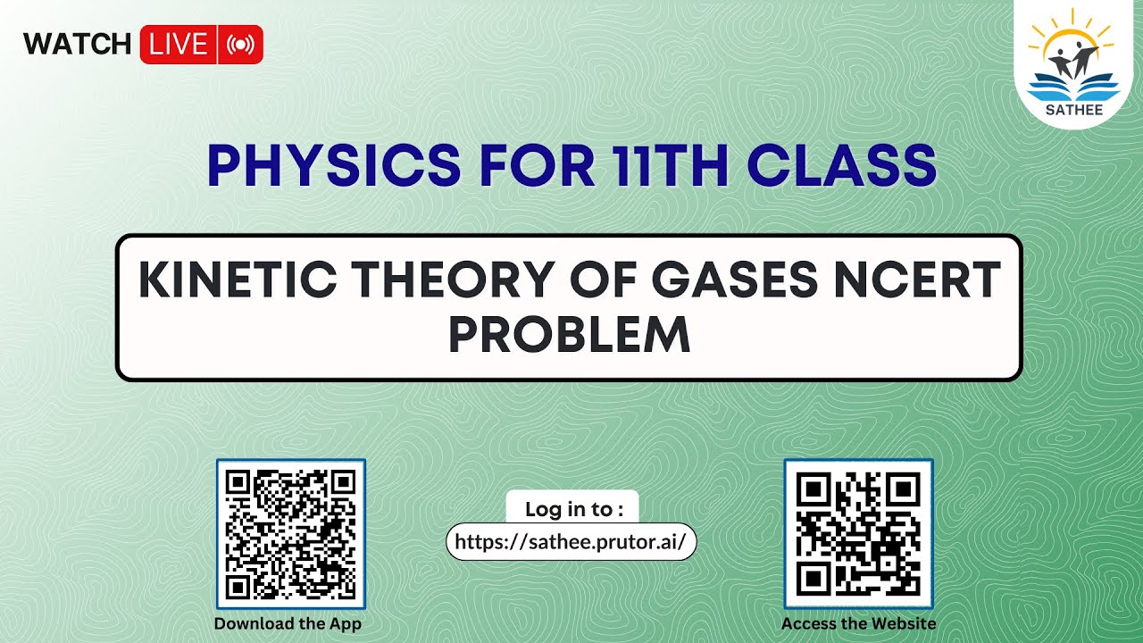 Physics Class 11th | Kinetic Theory of Gases NCERT Problem - YouTube