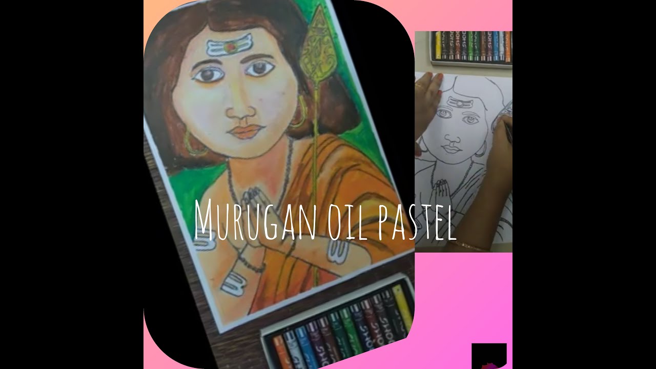 murugan oil pastel drawing|murugan drawing easy|how to draw murugan ...