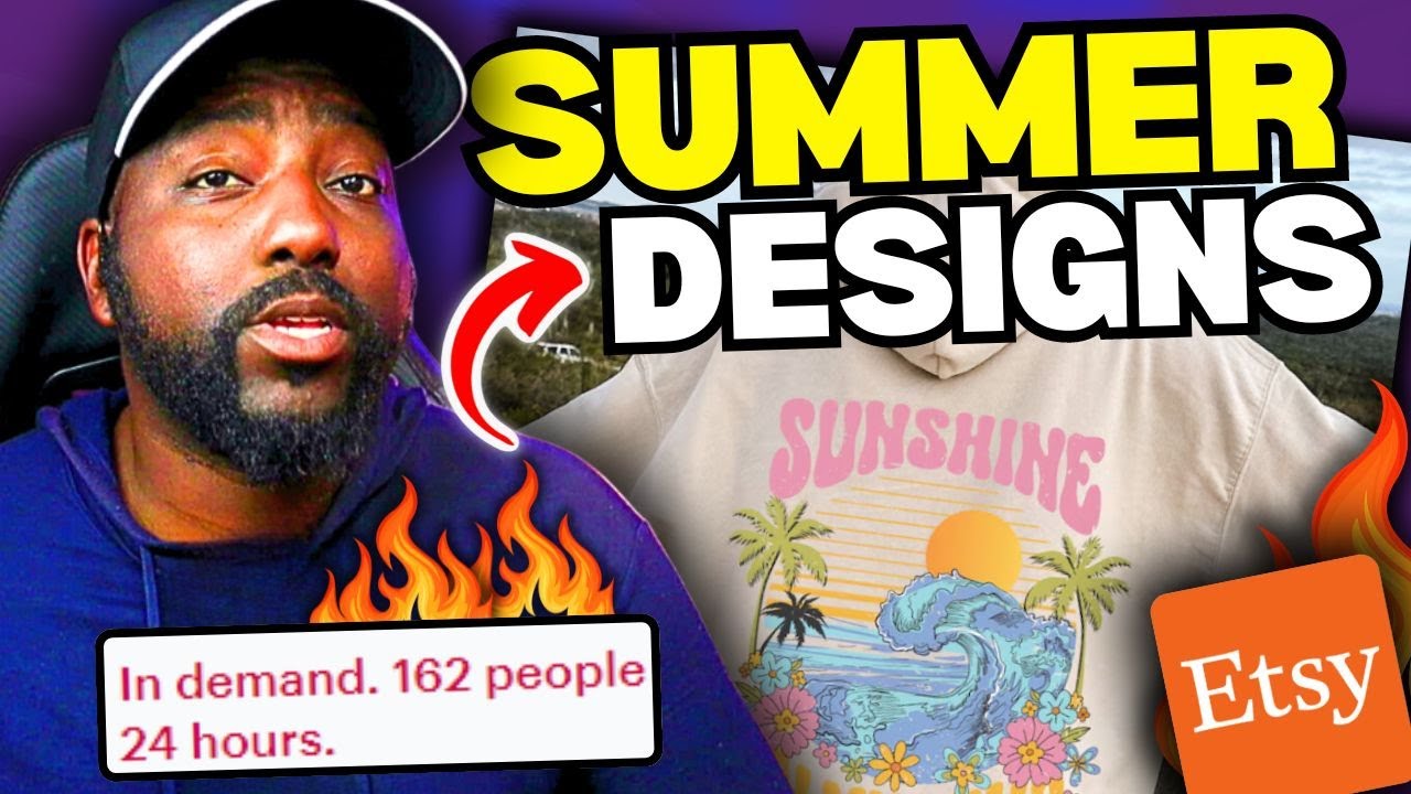 Create THIS Beach Sweatshirt on Etsy to make Crazy Sales (Kittl AI Design Tutorial) - YouTube