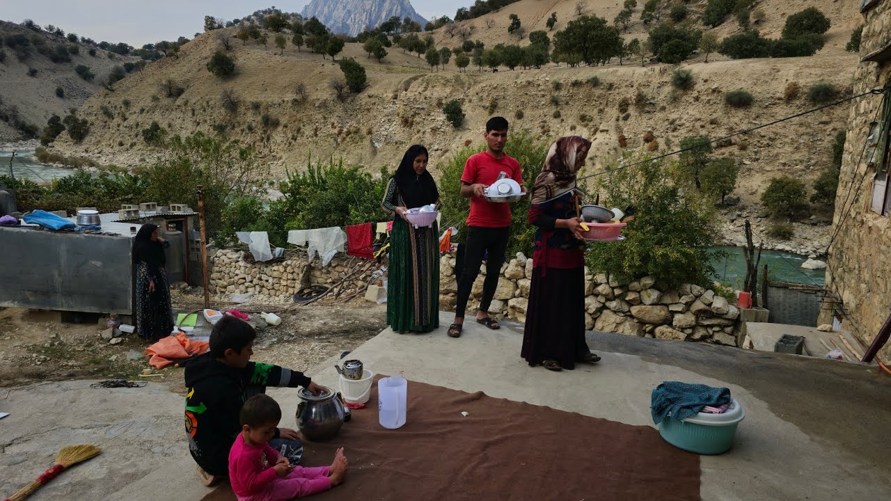 Exploring the nomadic lifestyle of Iran | Daily routine village life of ...