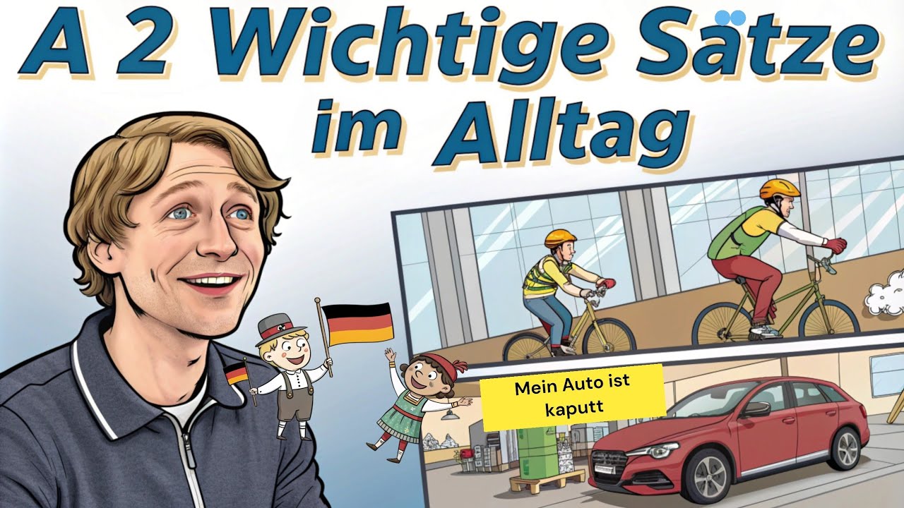 Deutsch lernen A2 wichtige Sätze im Alltag - YouTube