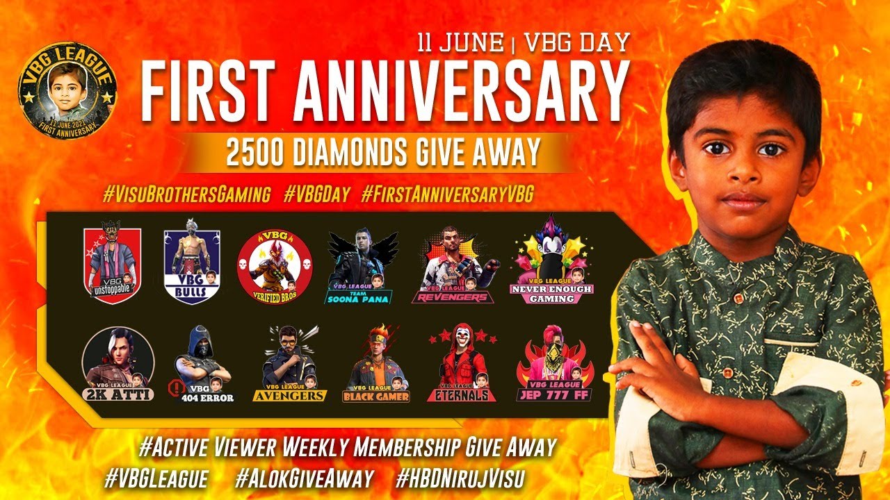 VBG League | VBG First Anniversary | FREEFIRE TAMIL | Road to 5K Family ...
