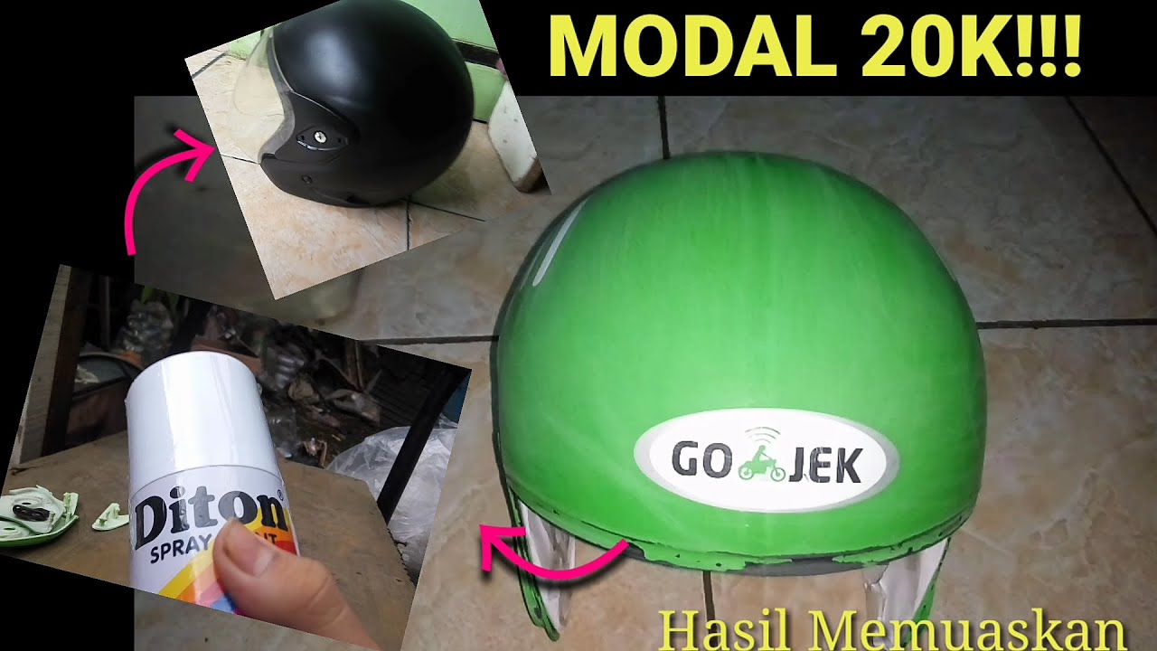 Tutorial ngecat helm gojek || minimalis - YouTube