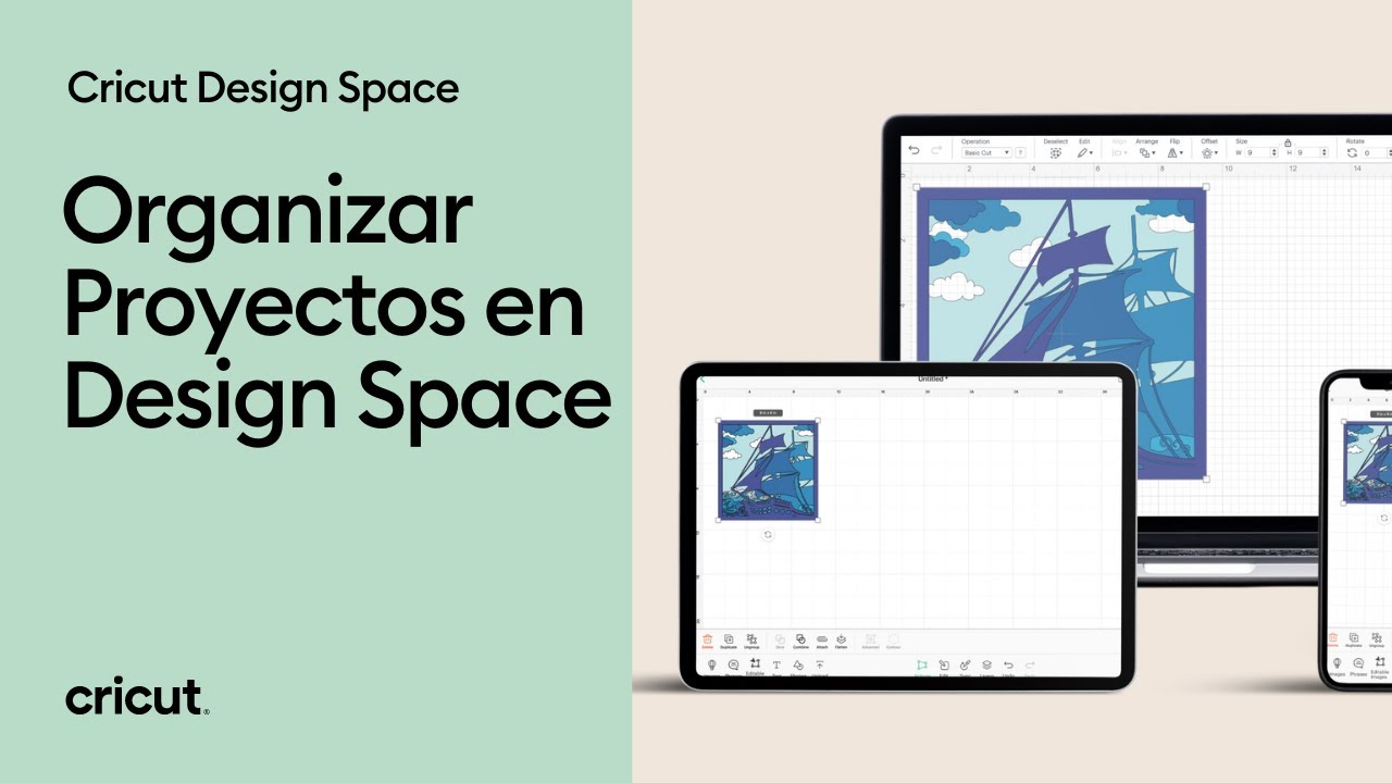 Cómo organizar proyectos en Design Space | Cricut España - YouTube