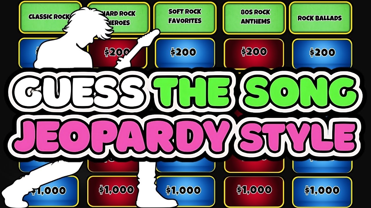 Guess the Song Jeopardy 🎸 I Love Rock – Part 2 | Rock Music Quiz | Quiz ...