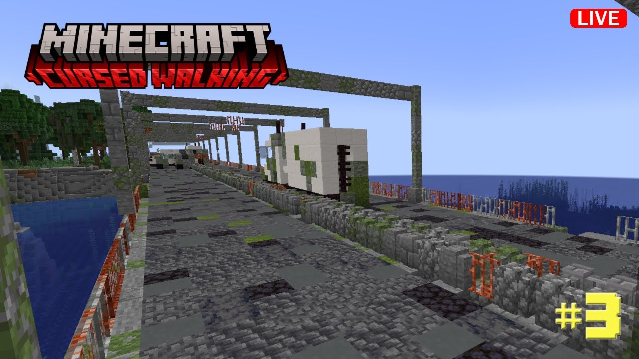 Exploring the Zombie Apocalypse World | MC Cursed Walking 🔴 - YouTube