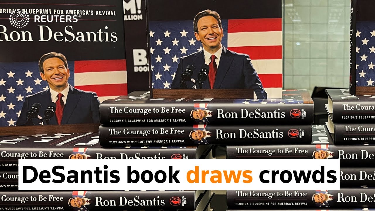 DeSantis' book 'The Courage to be Free' draws crowds - YouTube