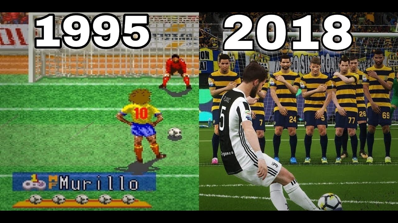 Evolution of Pro Evolution Soccer (PES) | 1995-2018 | Graphic evolution ...