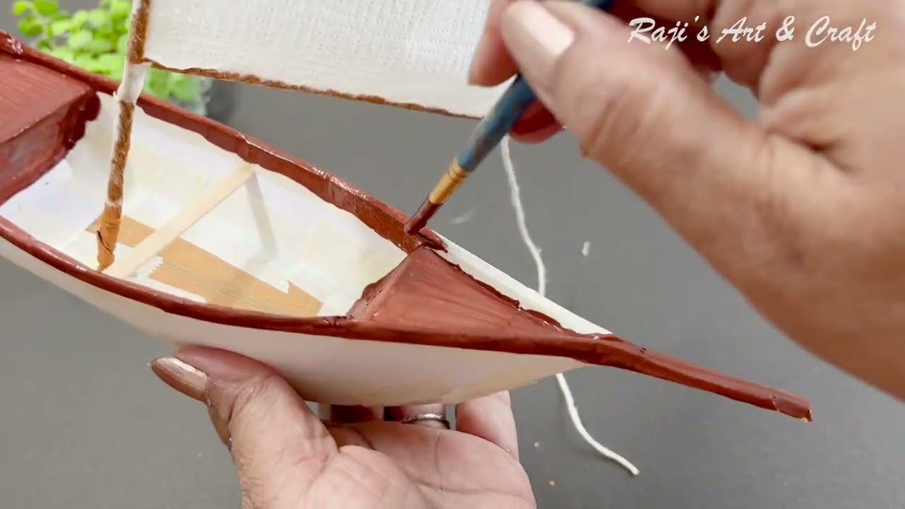 How to make Boat Model / Paper boat / DIY / school project / Summer ...