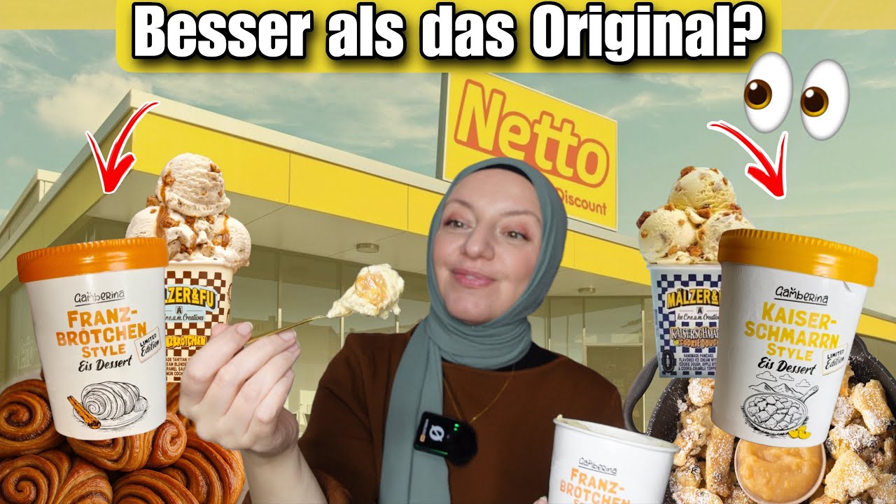👀 Eis Neuheiten bei Netto - Hype oder Flop? So gut wie Mälzer&Fu? 😋 ...