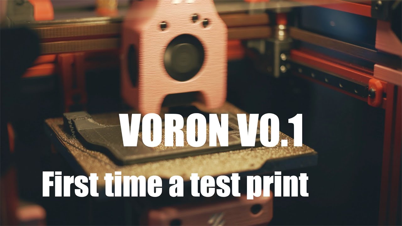 보론 제로 V0.1 첫 테스트 출력 VORON V0.1 First time a test print - YouTube