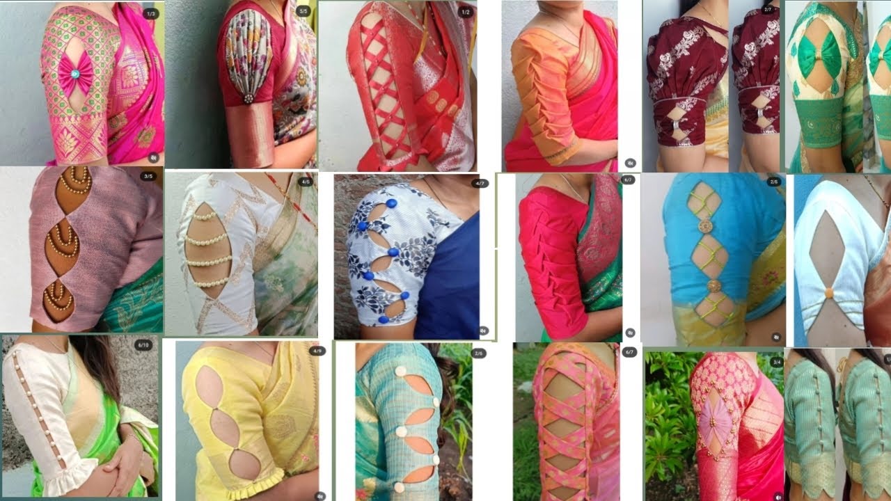 latest model blouse sleeves designs/boutique style blouse sleeve ...