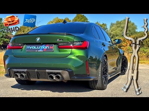 BMW M3 G80 - EQUAL LENGTH EXHAUST + MHD & XHP // REVIEW on AUTOBAHN