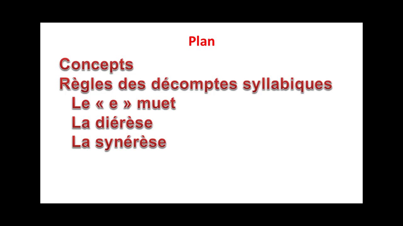 La Versification 1 (Poésie) - YouTube